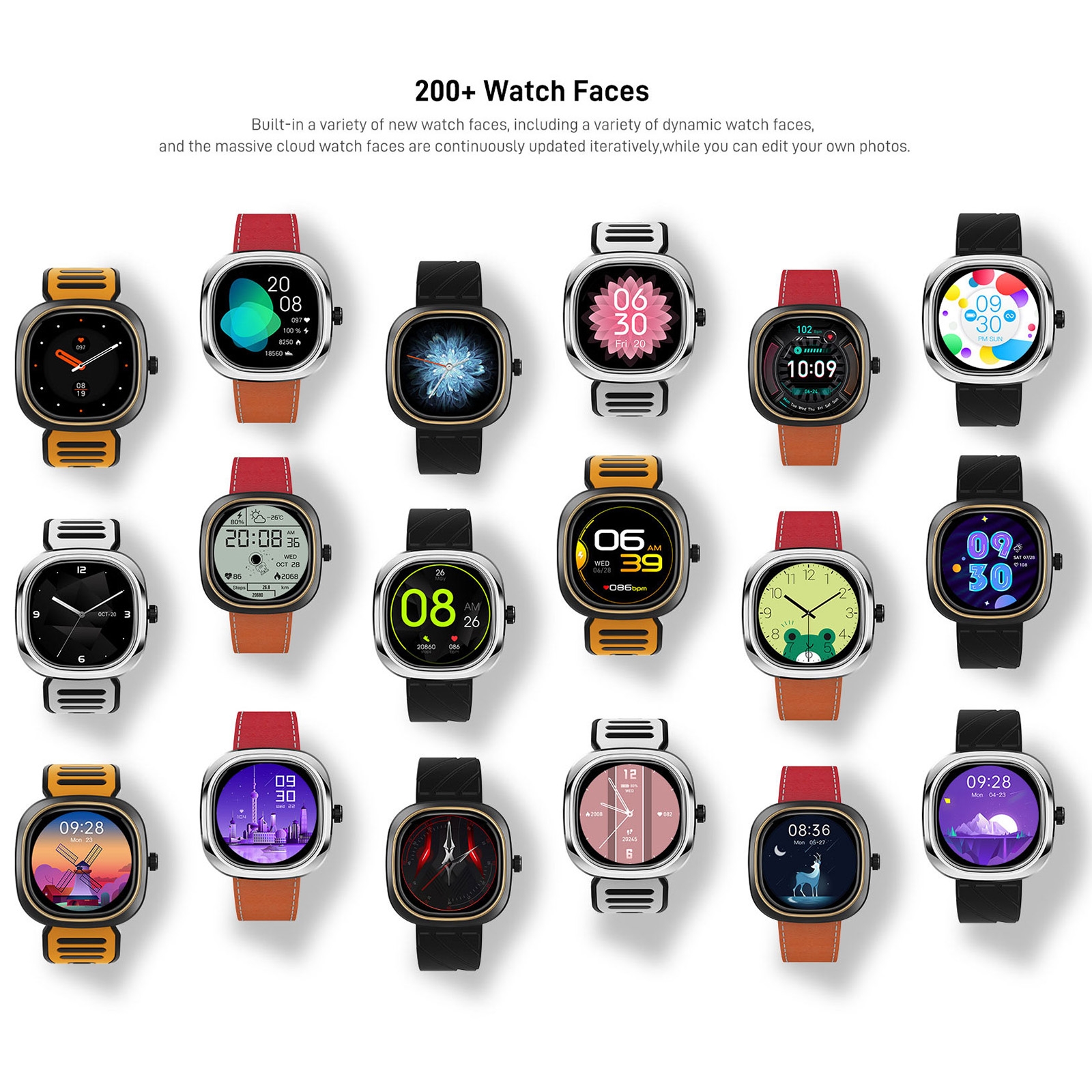 SUNSKY - DOOGEE D11 1.32 inch TFT Screen Smart Watch, IP68 Waterproof ...