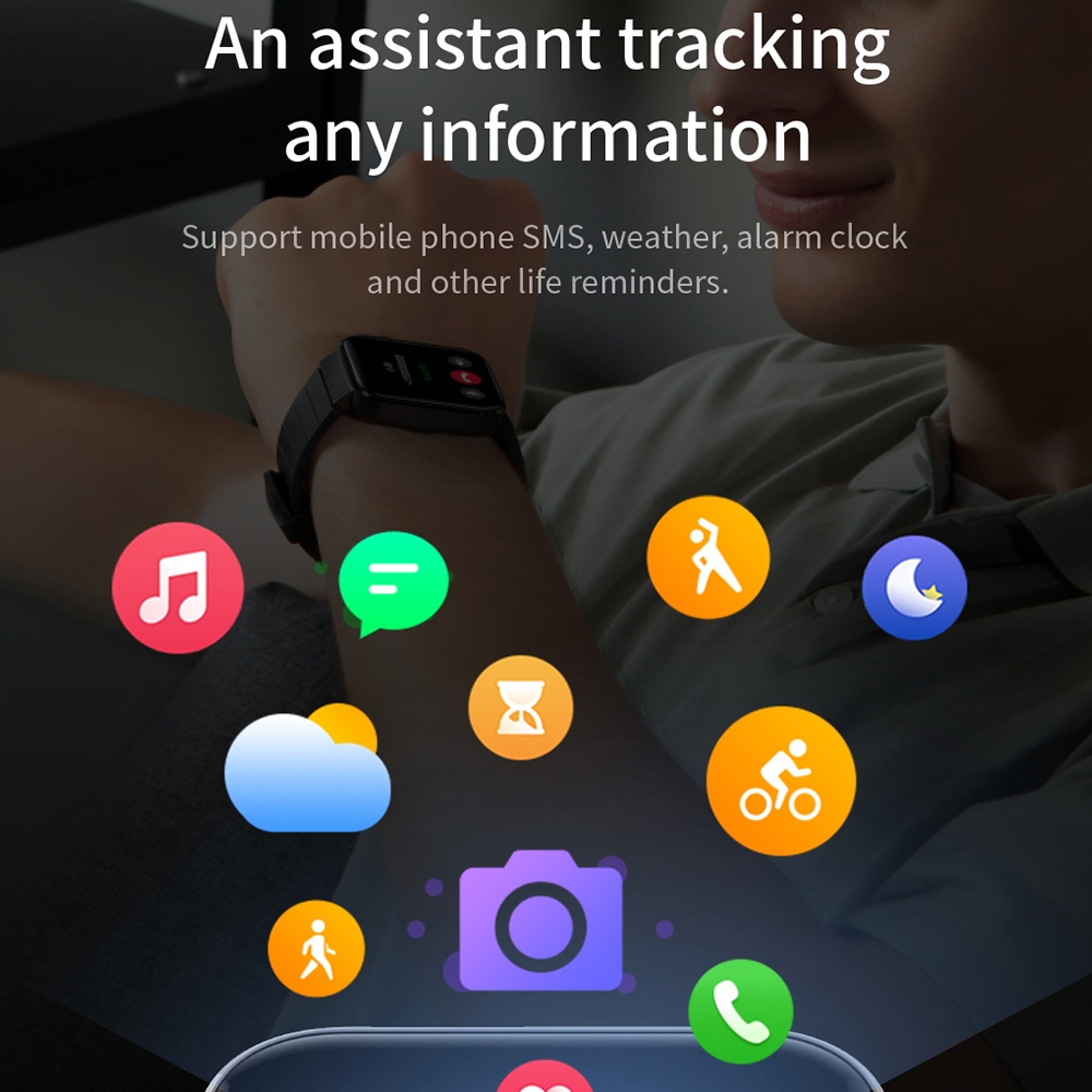 SUNSKY - Xiaomi Mibro T1 Smart Watch, 1.6 inch AMOLED Screen 2ATM ...