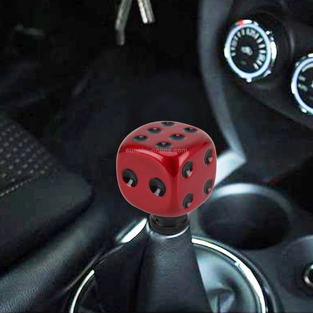SUNSKY - Universal Dice Shape เกียร์รถ Shift Knob ดัดแปลงรถเกียร์ Shift ...