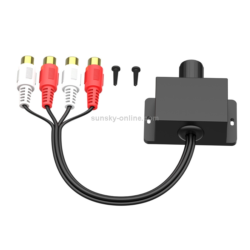 SUNSKY - Universal Car Modified Panel Audio Volume Knob RCA Head Audio ...