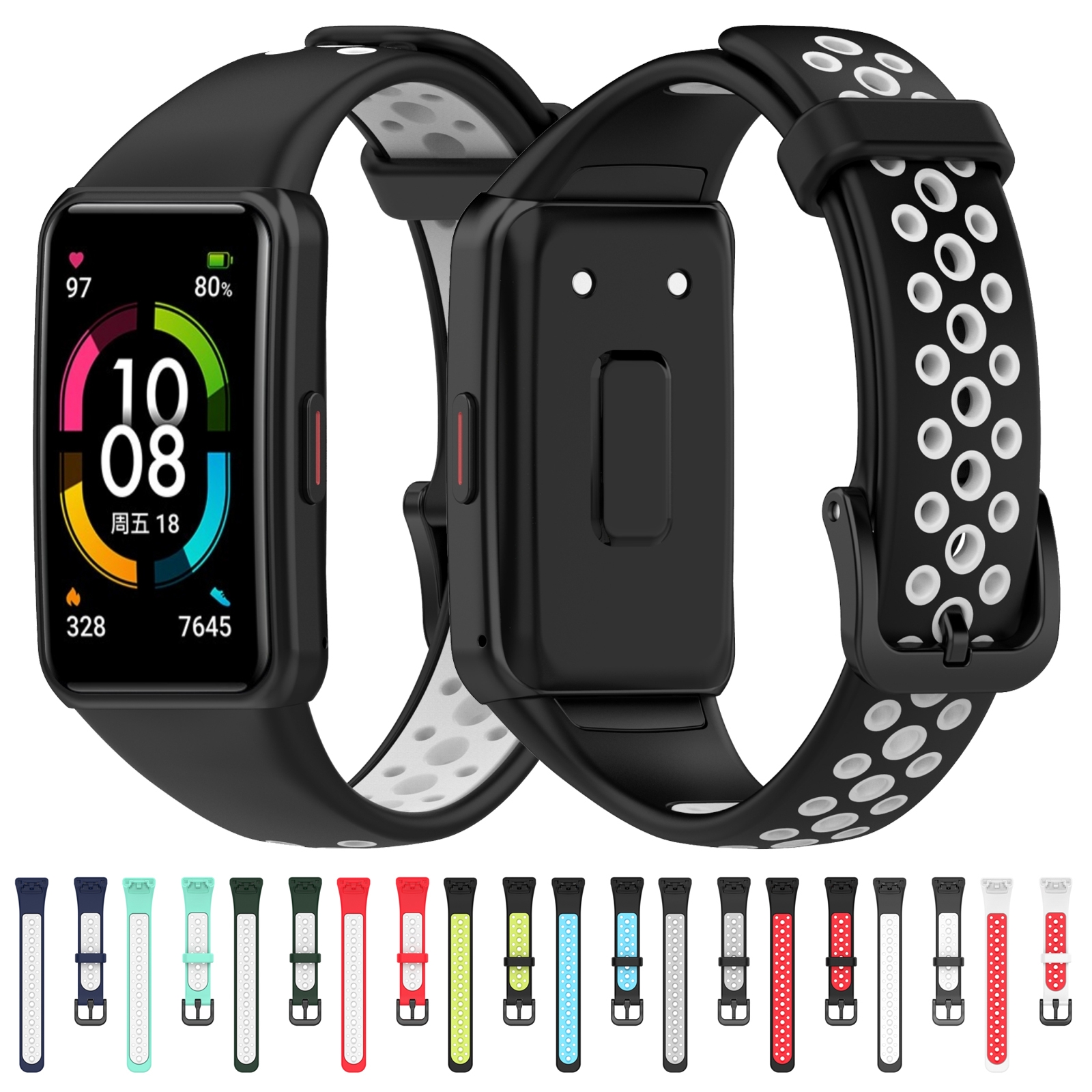 SUNSKY - สำหรับ Huawei Band 6 / Honor Band 6 Universal Two-Color ...