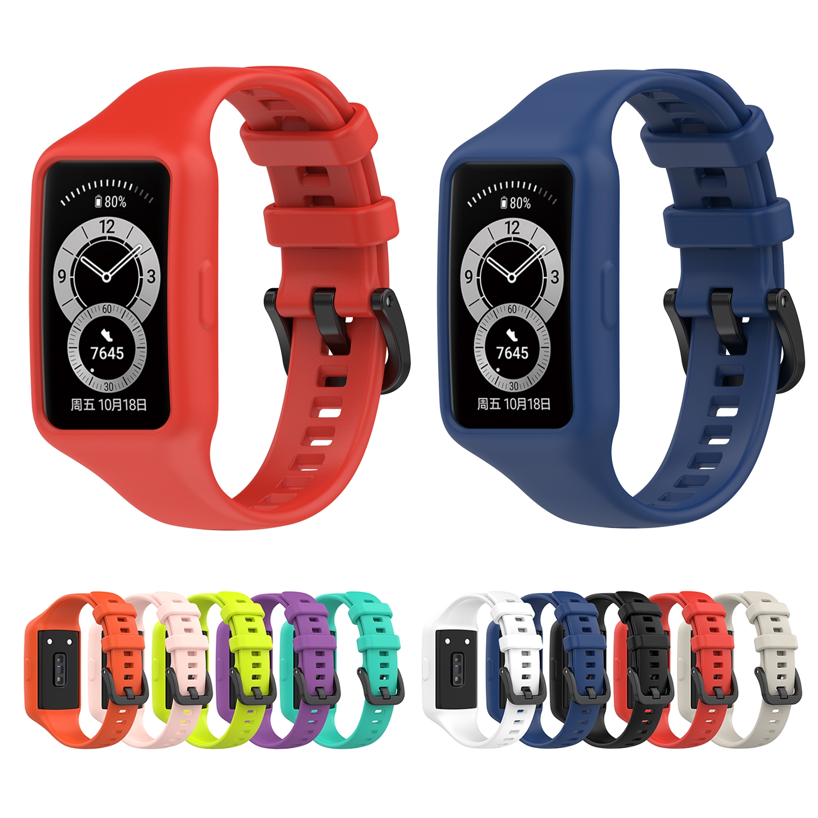 SUNSKY - สำหรับ Huawei Band 7/6 Pro / 6 / Honor Band 7/6 สายนาฬิกา ...