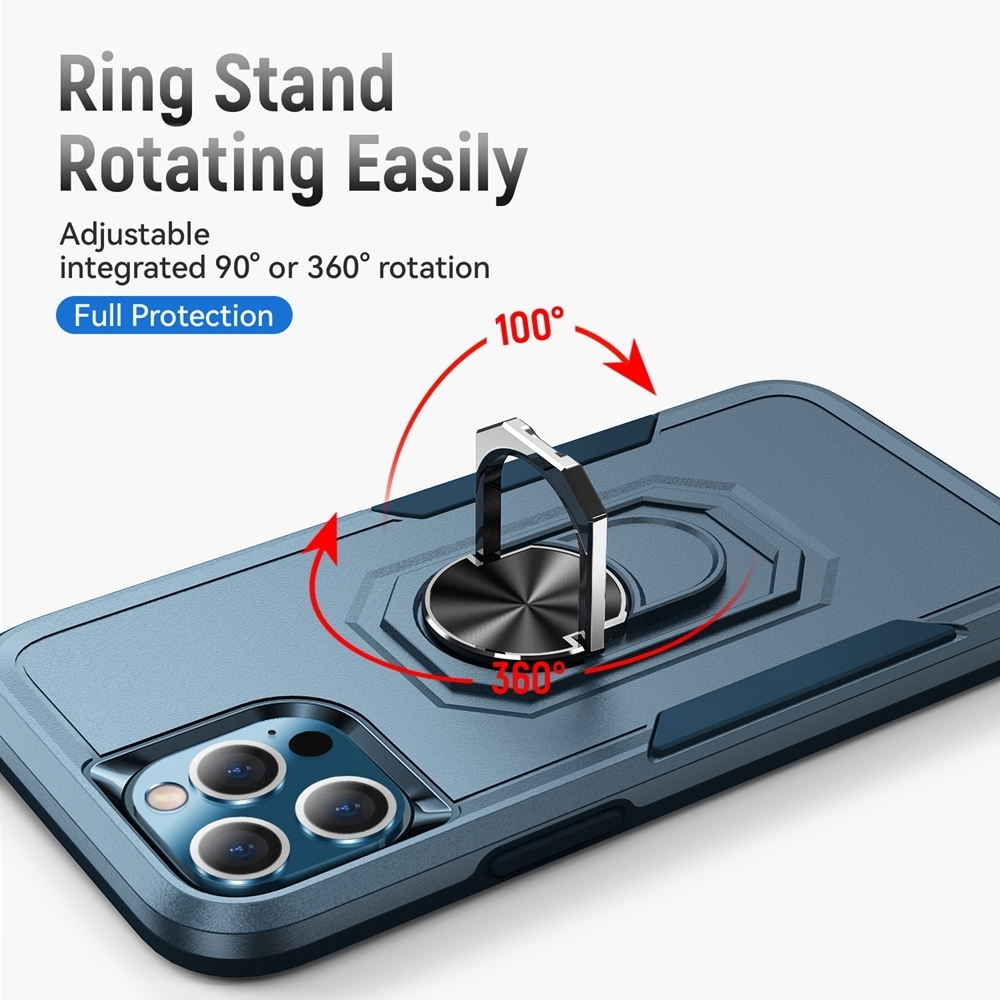 SUNSKY - สำหรับ iPhone 14 Pro Max Ring Kickstand Heavy Duty กันกระแทกเค ...