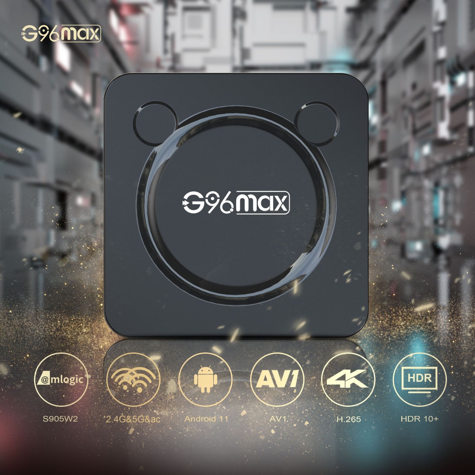 SUNSKY - G96max Smart 4K HD Android 11.0 TV Box, Amlogic S905W2 Quad ...