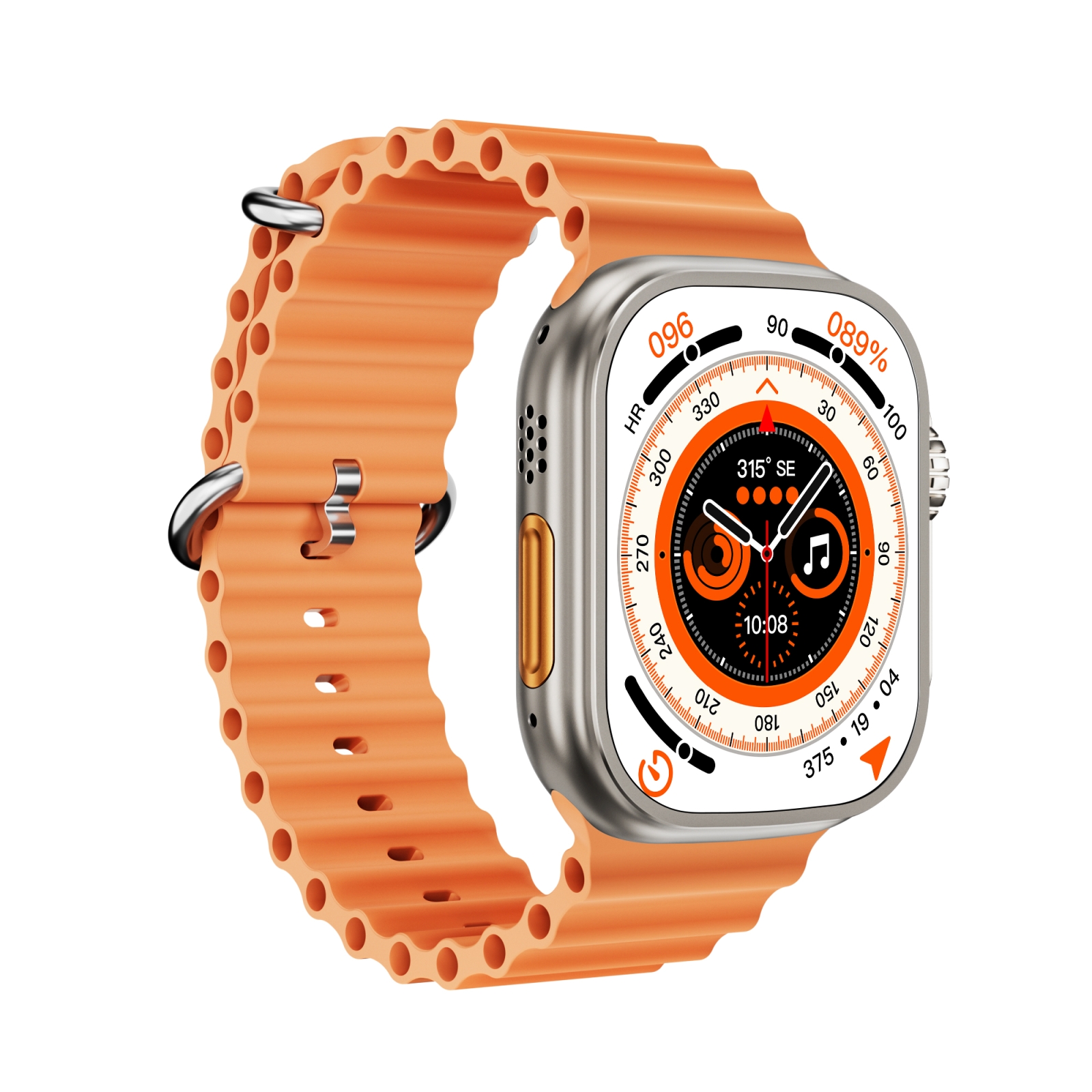 WS-E9 Ultra 2.2 นิ้ว IP67 หัวเข็มขัดโลหะกันน้ำ Ocean Silicone Band ...