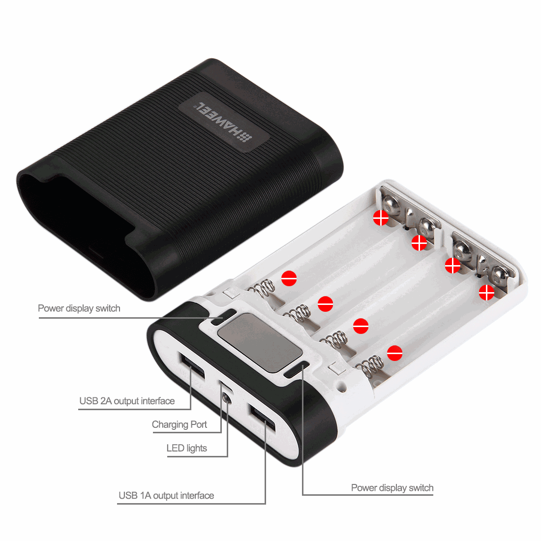 Power Bank Shell Box with 2 x USB [10000mAh]