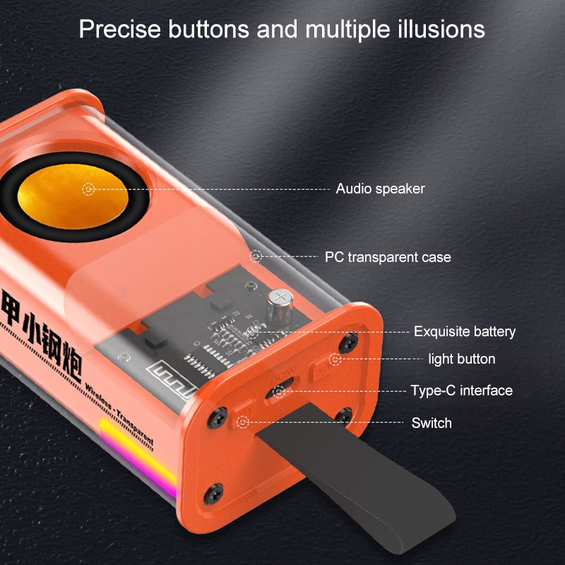 SUNSKY - 5W Portable Bullet TWS Wireless Bluetooth Speaker (Green)