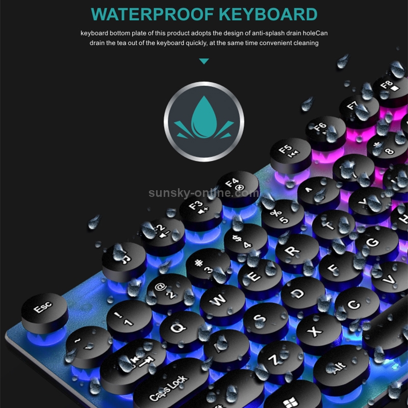 SUNSKY - SHIPADOO D290 สายไฟ RGB Backlight Punk Key Hat Dazzle Color ...