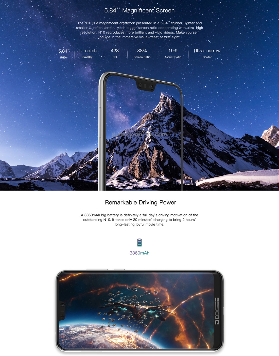 [HK Warehouse] DOOGEE N10, 3GB+32GB