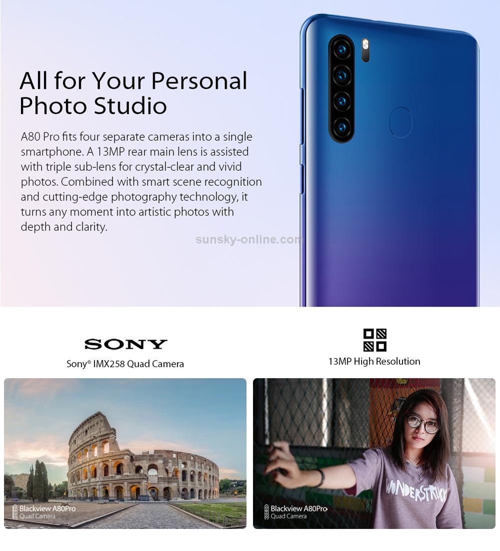 [HK Warehouse] Blackview A80 Pro, 4GB+64GB