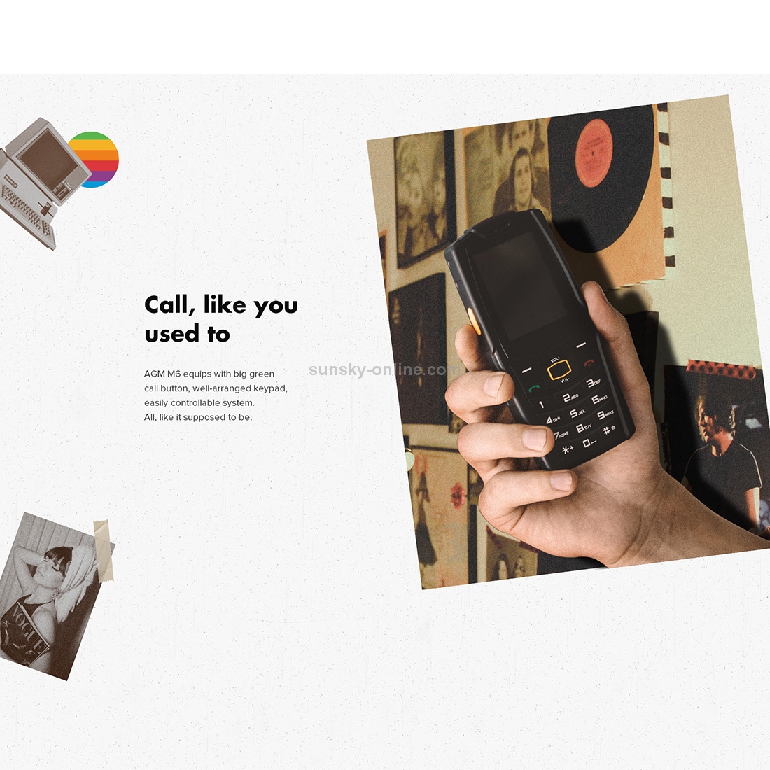 [HK Warehouse] AGM M6 4G Rugged Phone, US Version