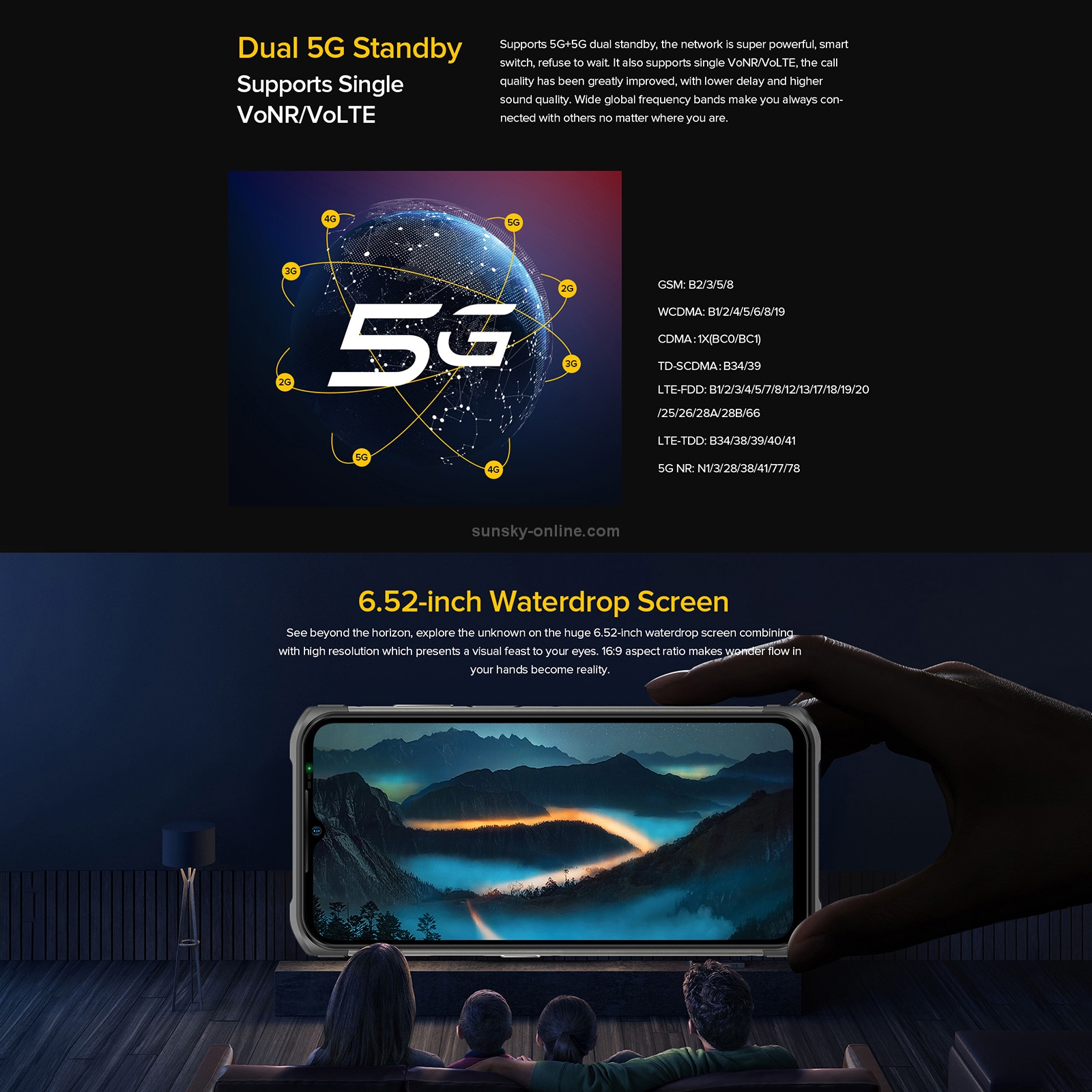 SUNSKY - [HK Warehouse] Ulefone Armor 12 5G Rugged Phone, 8GB+128GB ...