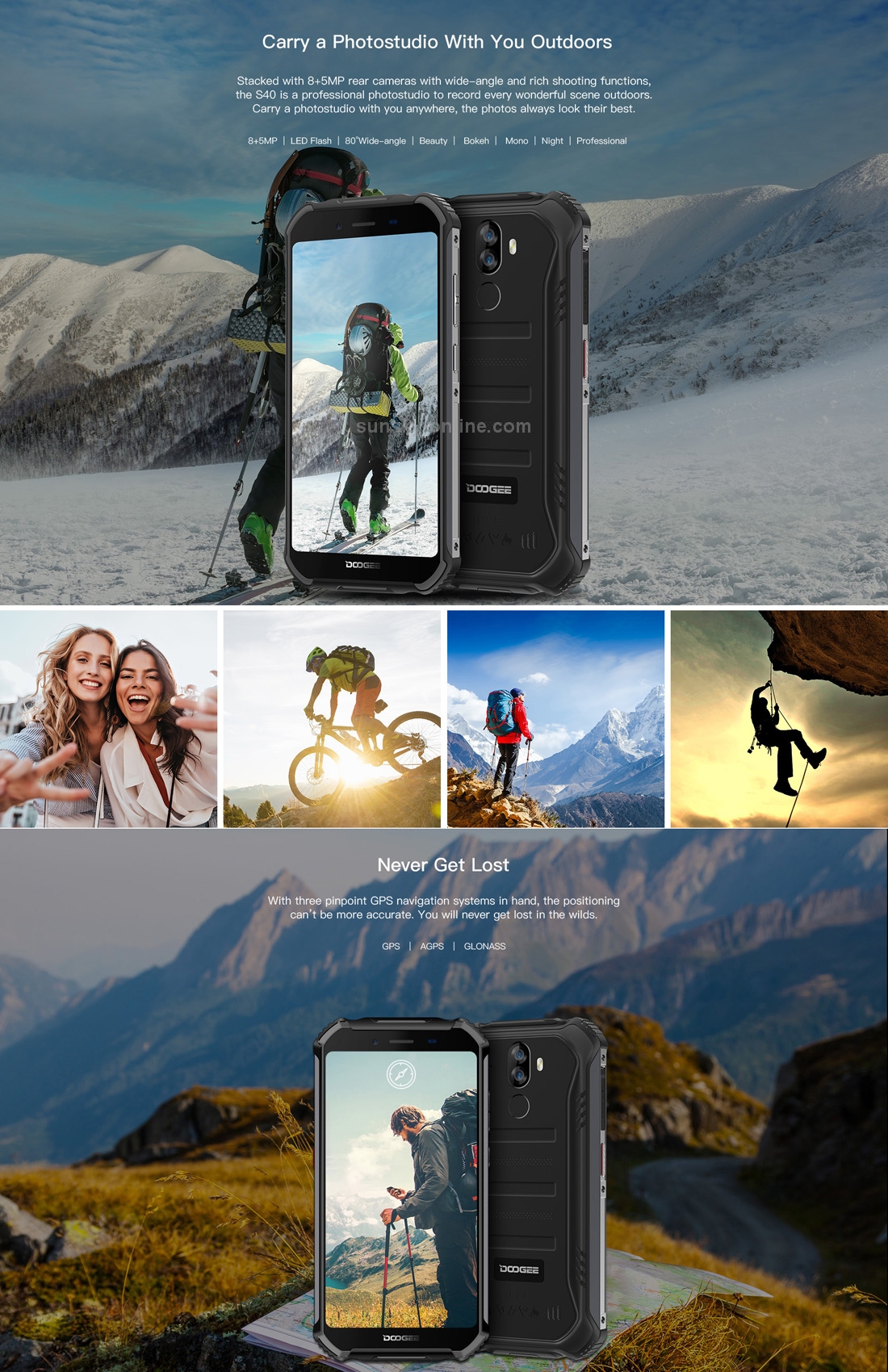 [HK Warehouse] DOOGEE S40 Rugged Phone, 3GB+32GB