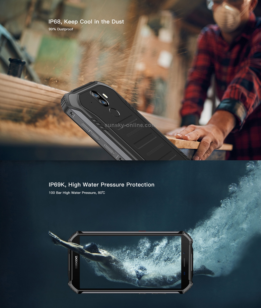 [HK Warehouse] DOOGEE S40 Rugged Phone, 3GB+32GB