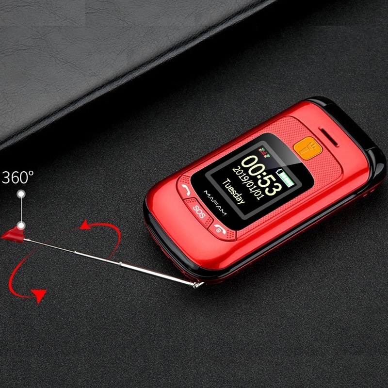 SUNSKY - Mafam F899 Flip Phone, 2.4 inch, 32MB+32MB, Support FM, SOS, GSM, Family Number, Big ...