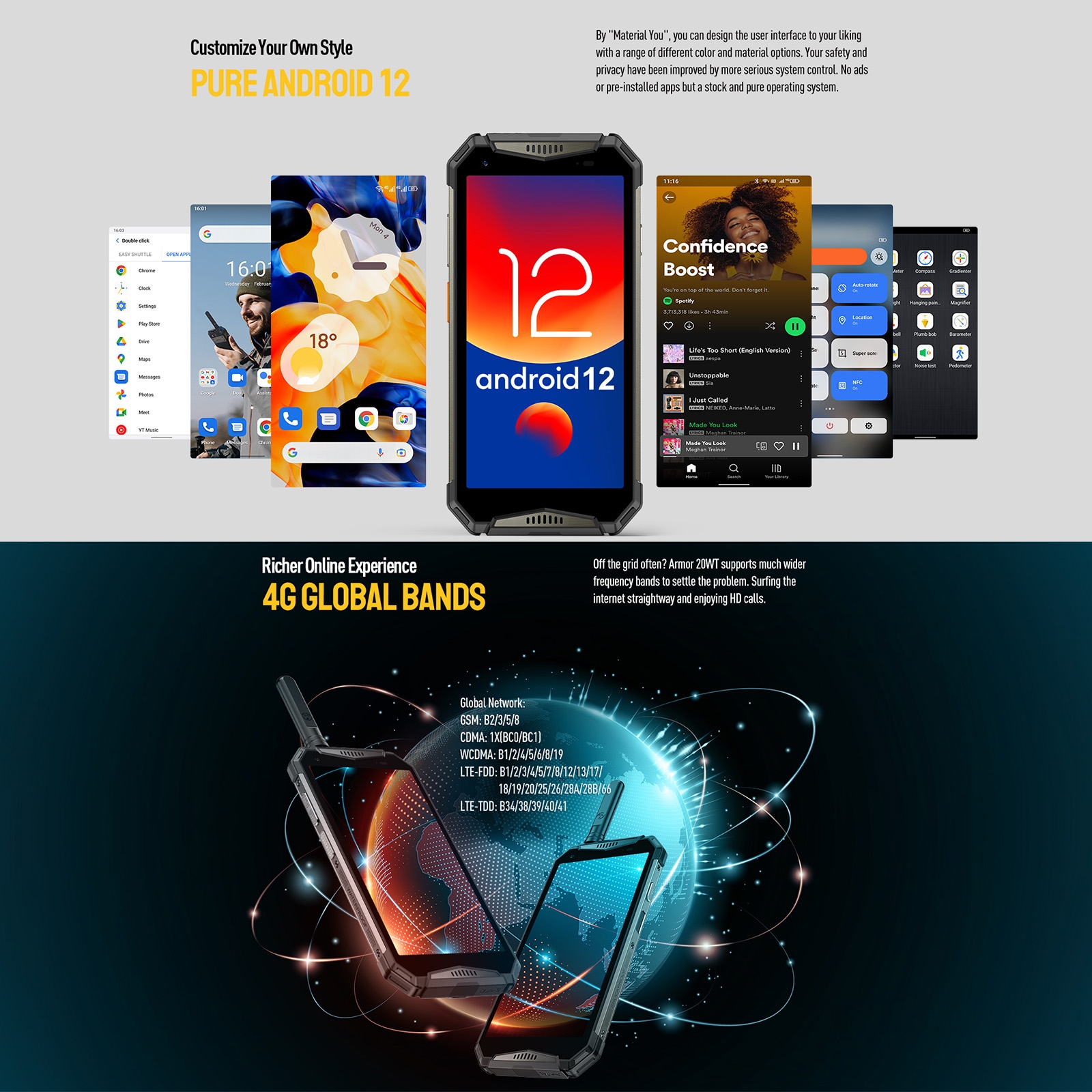 SUNSKY - [HK Warehouse] Ulefone Armor 20WT Rugged Phone, Walkie Talkie ...