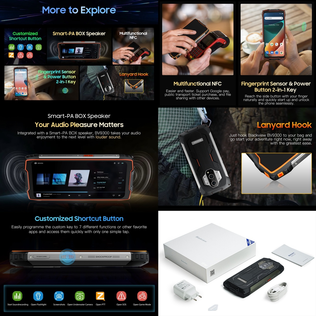 SUNSKY - [HK Warehouse] Blackview BV9300 Rugged Phone, Laser ...