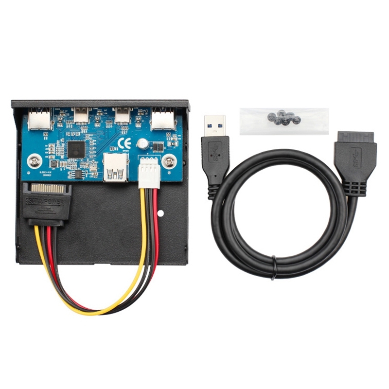 SUNSKY - 2 x USB 3.0 + 2 x USB-C / Type-C Floppy Drive Front Panel