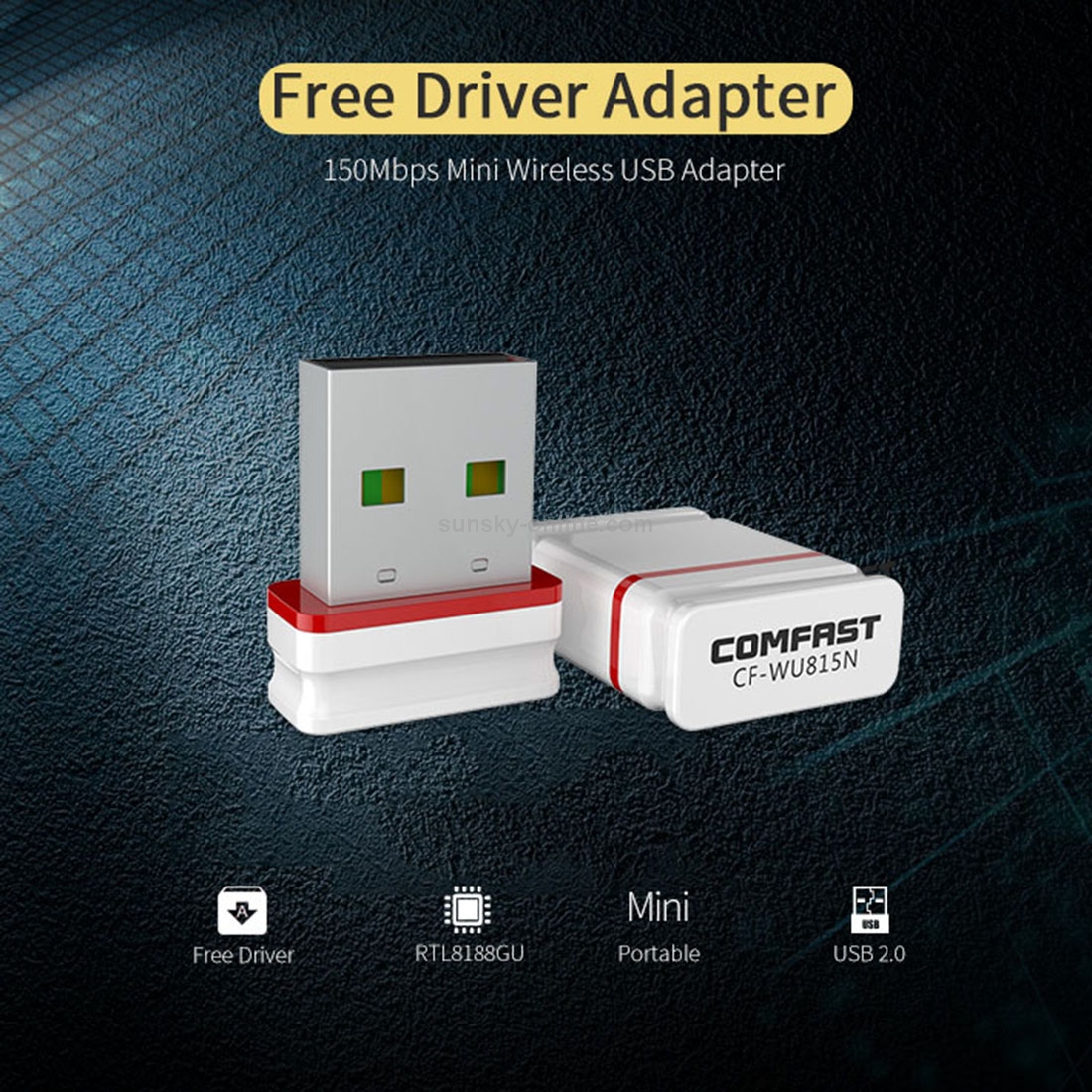 SUNSKY - COMFAST CF-WU815N 150Mbps Mini Wireless USB 2.0 Free Driver ...