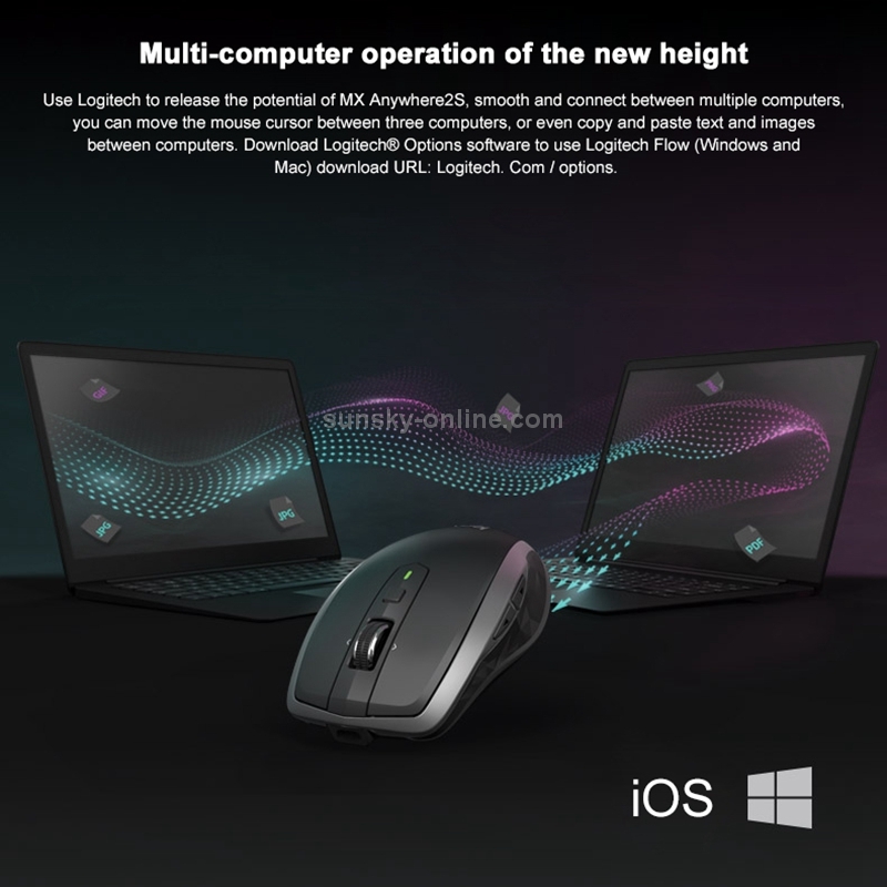SUNSKY - Logitech MX Anywhere 2S 4000DPI Bluetooth + Unifying Dual-mode ...