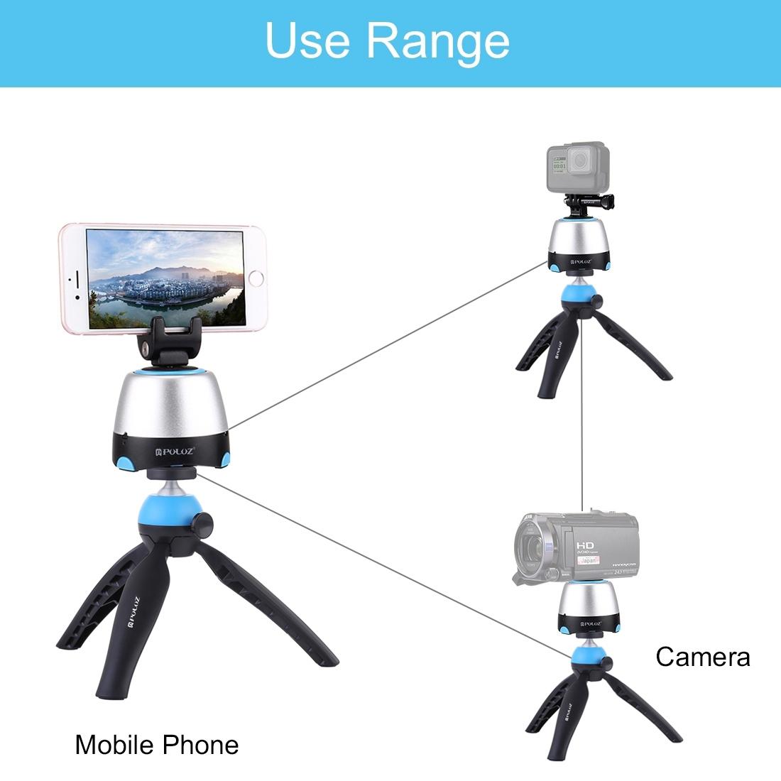 SUNSKY - PULUZ Electronic 360 Degree Rotation Panoramic Head + Tripod ...