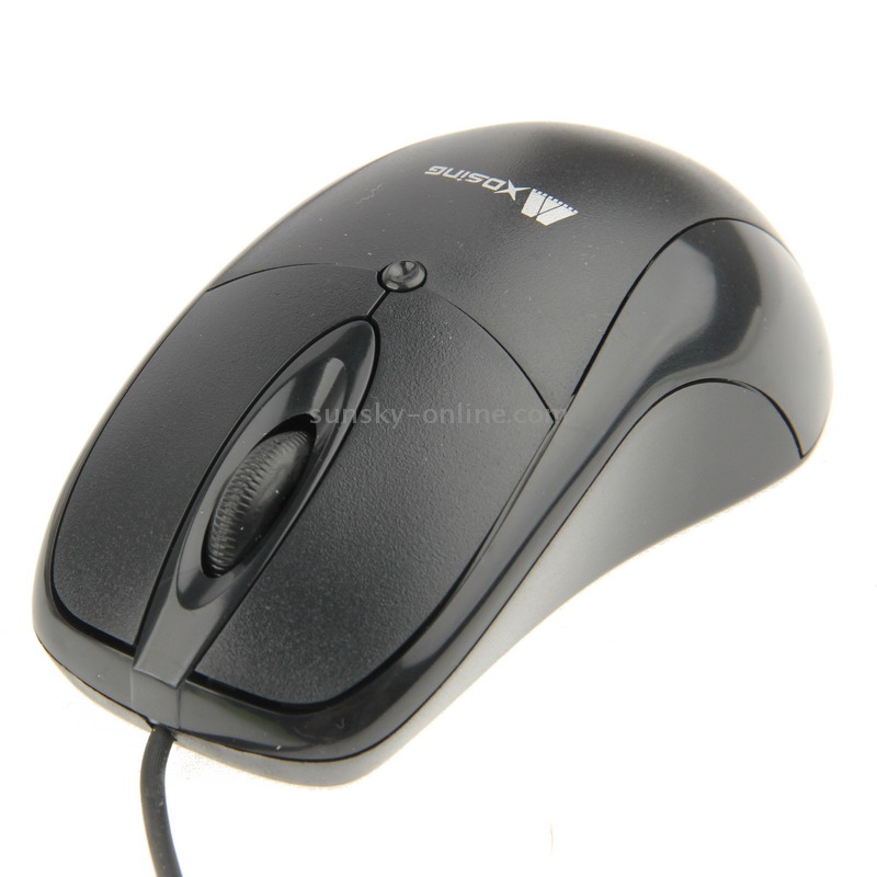 1200dpi USB Optical Mouse, Cable Length: 1.2m(Black)