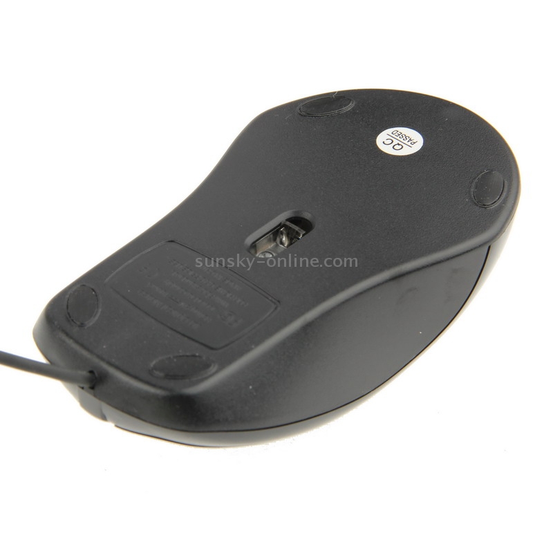 1200dpi USB Optical Mouse, Cable Length: 1.2m(Black)