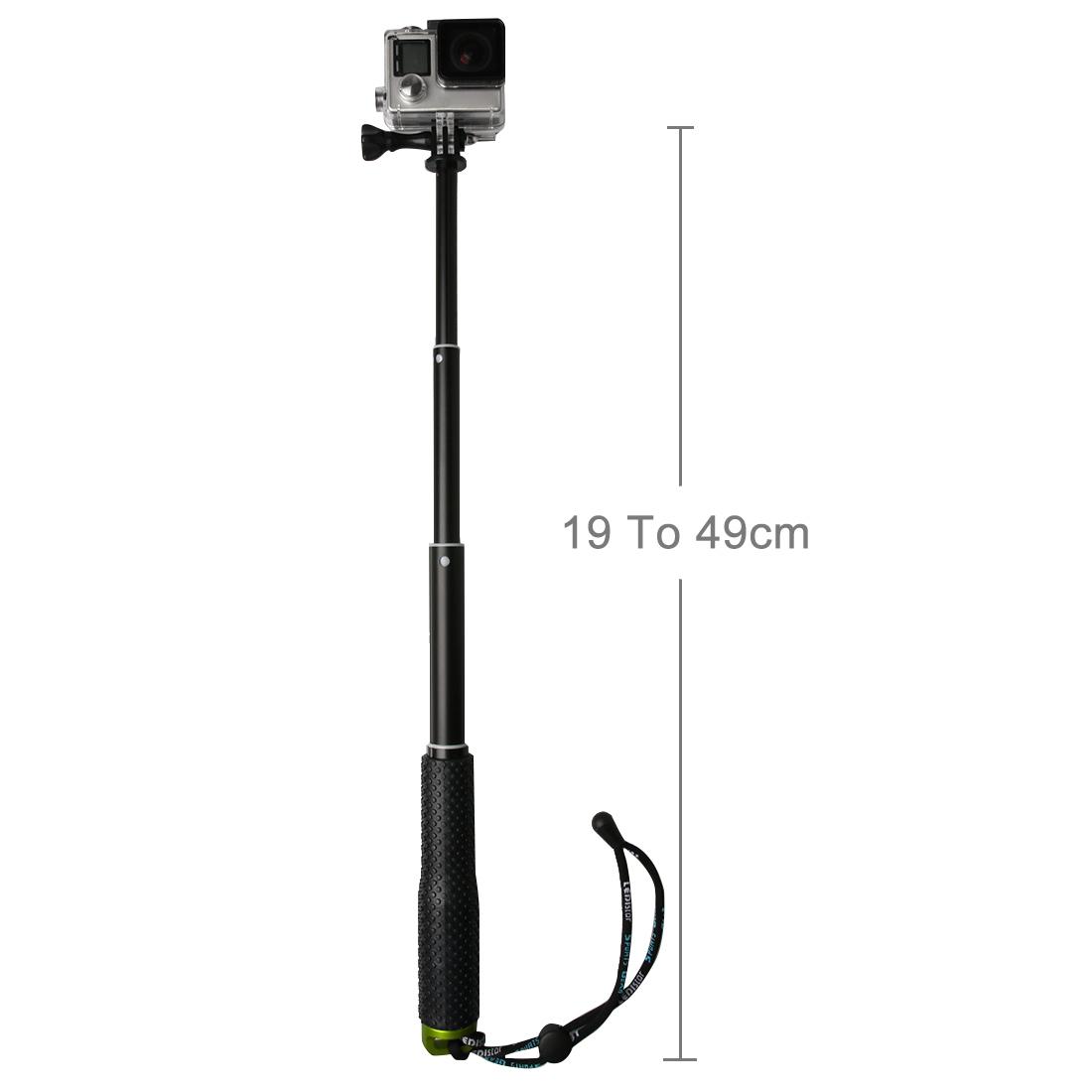 Handheld 49cm Extendable Pole Monopod with Screw for GoPro, Insta360 ...