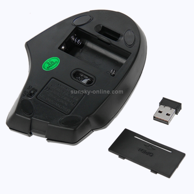 2.4GHz Wireless Optical Mouse with Embedded USB Receiver(Grey)