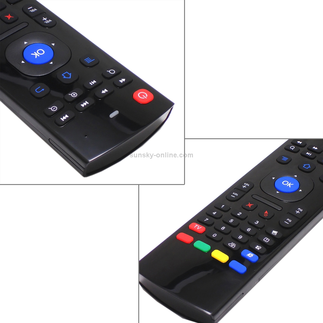 SUNSKY - MX3 Air Mouse คีย์บอร์ดไร้สาย 2.4G พร้อมทางลัดเบราว์เซอร์ ...