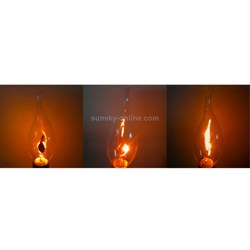 YouOKLight E14 1.6W Flame-Shaped LED Globe Bulb Lamp