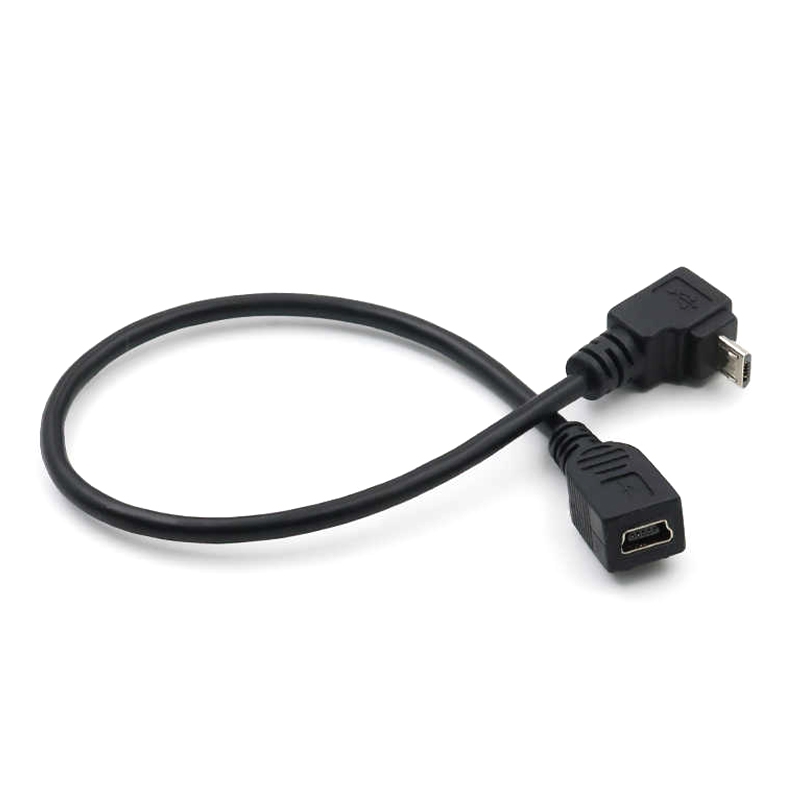 SUNSKY - 90 Degree Mini USB Male to Mini USB Female Adapter Cable ...