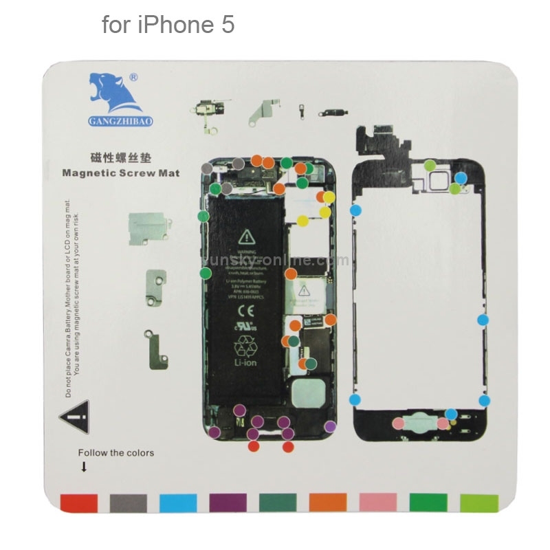 7 in 1 Magnetic Screws Mat for iPhone 6s / iPhone 6 Plus / iPhone 6 ...