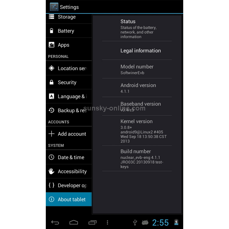 Q88 Tablet PC, 7.0 inch, 1GB+8GB