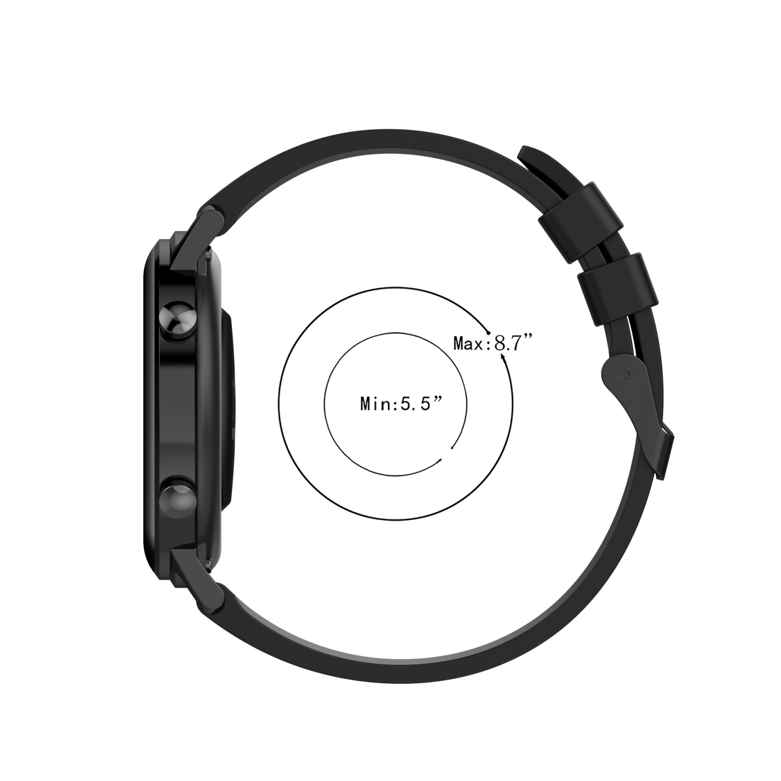 Sunsky สำหรับ Samsung Galaxy Watch Active 2 40mm 20mm Wavy Dot Pattern สายนาฬิกาซิลิโคนสีทึบ