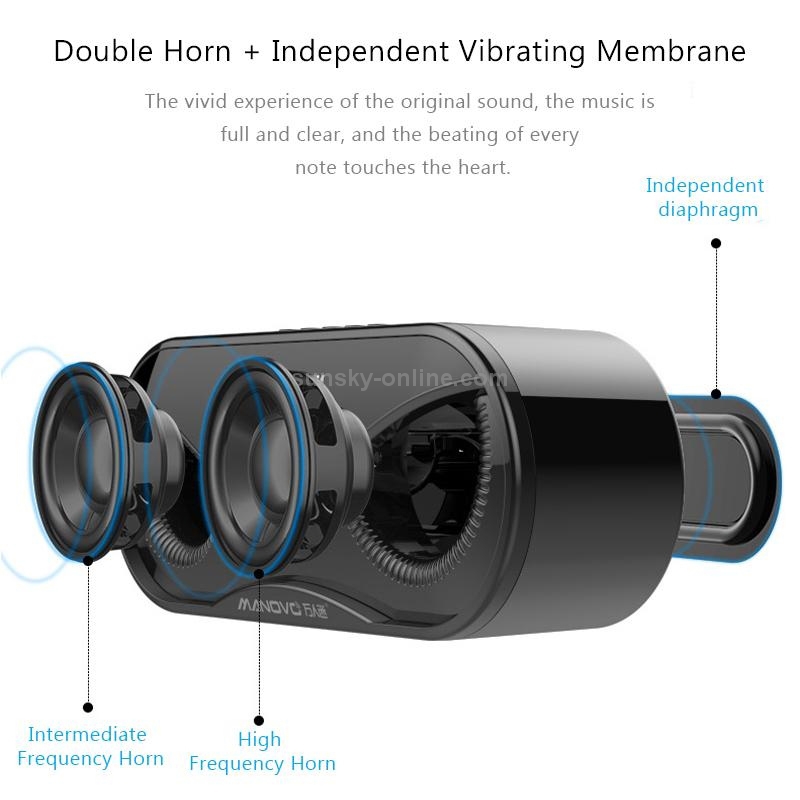 SUNSKY - M6 Portable Bluetooth 5.0 Speaker Owl Alarm Clock Wireless 6D ...