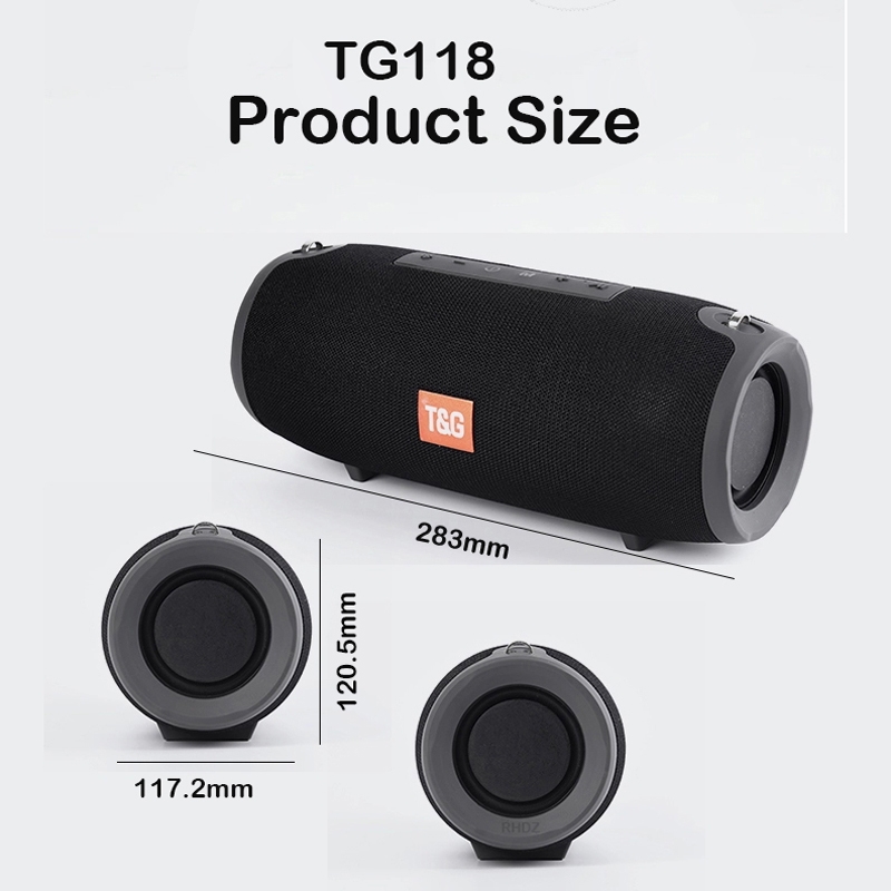 T&G TG118 20W Portable Column Bluetooth Speaker Music Player Speakers ...