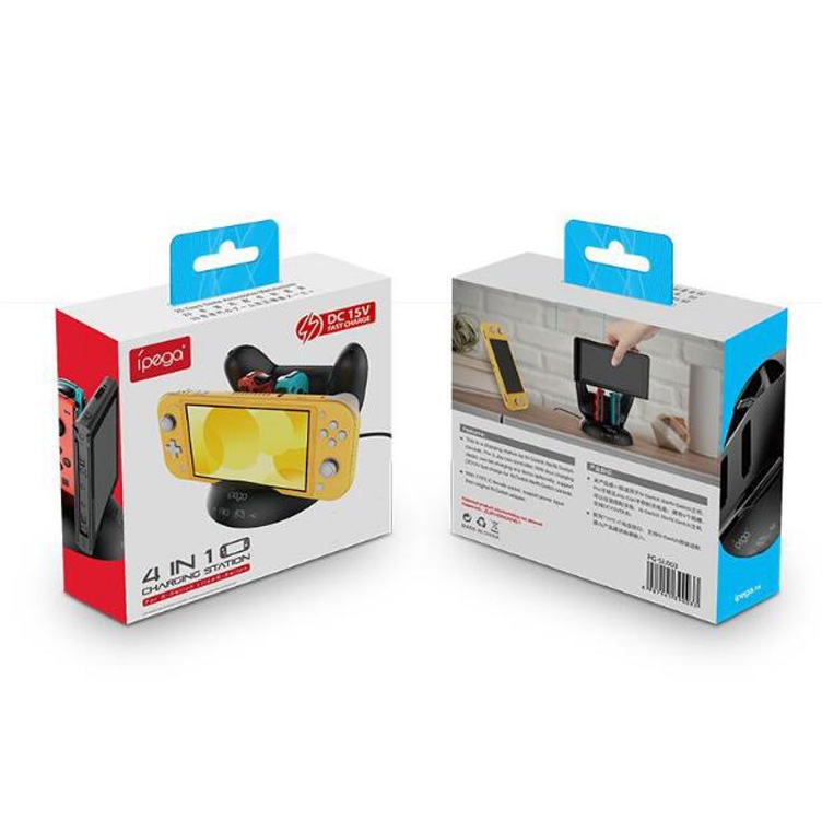 SUNSKY - IPEGA PG-SL003 4 in 1 ชาร์จฐานชาร์จสำหรับโฮสต์ N-Switch / NS Lite และคอนโทรลเลอร์ Joy ...