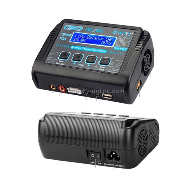 HTRC C150 스마트 밸런스 충전기 고전압 리튬 배터리 충전기, US 플러그