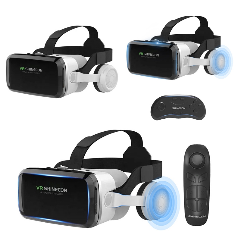 VRSHINECON G04BS+B01 Handle 3D Virtual Reality Helmet VR Glasses With ...