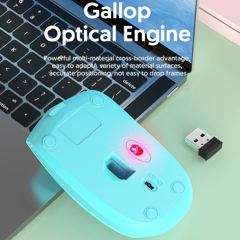 SUNSKY - 811 3 Keys Laptop Mini Wireless Mouse Portable Optical Mouse ...