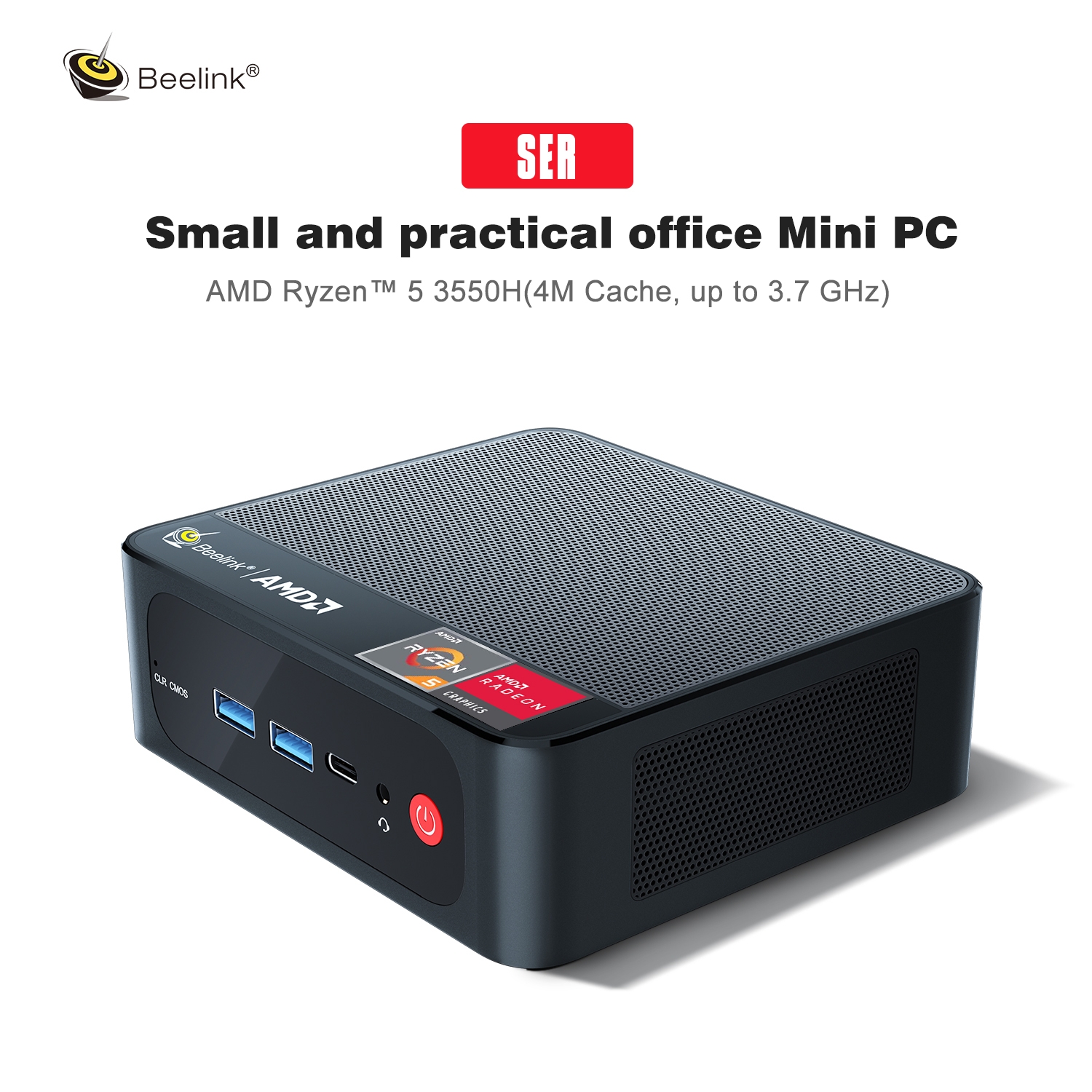 SUNSKY - Beelink SER Windows 11 Mini PC, 8GB+256GB, AMD Ryzen 5 3550H ...