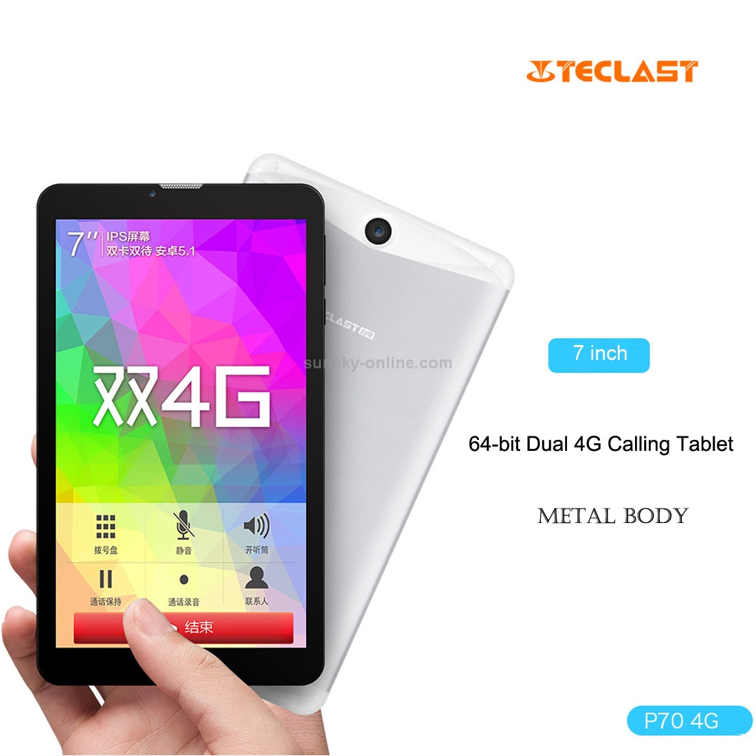 Teclast P70 4G Calling Tablet, 7 inch, 1GB+8GB
