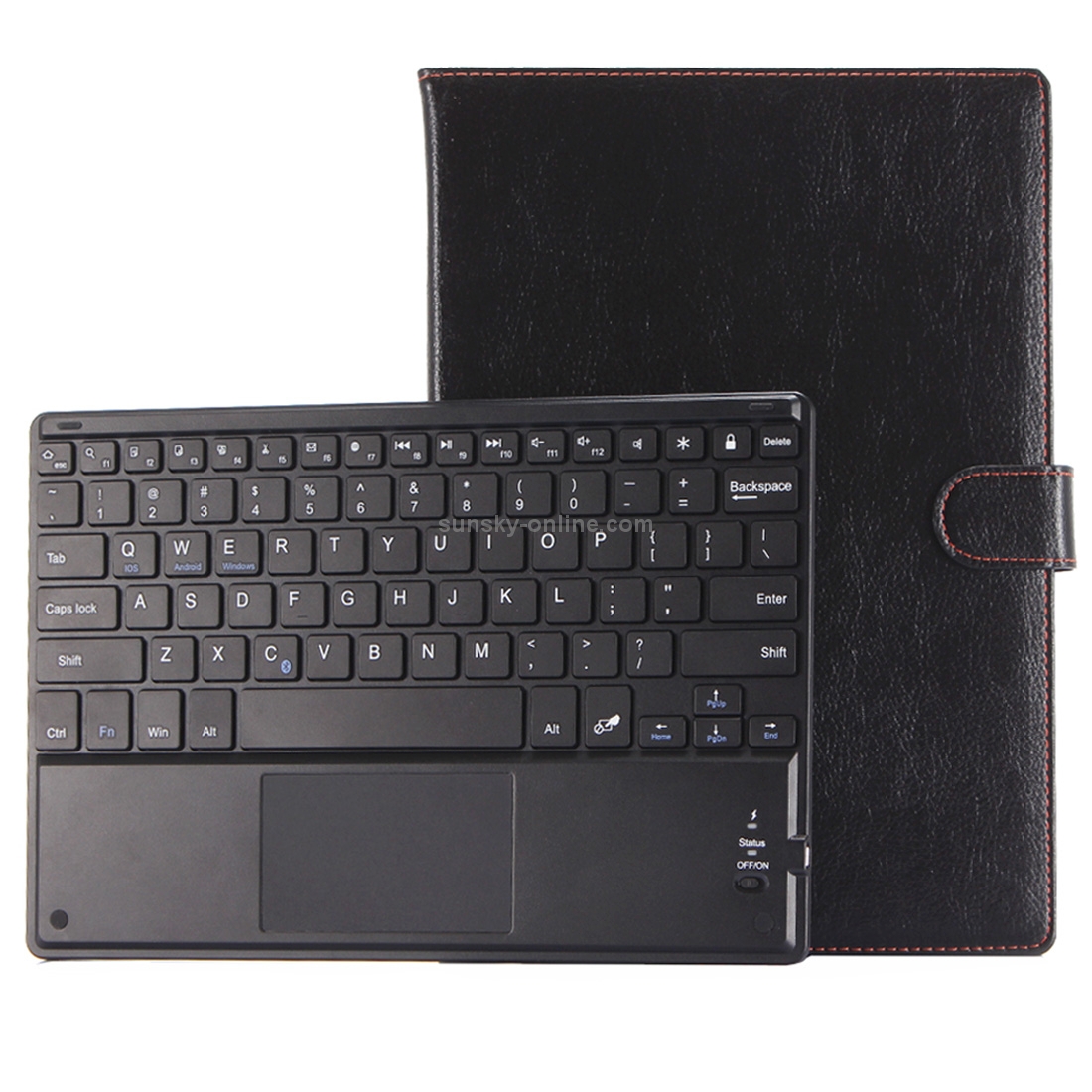 Universal Bluetooth V3.0 Keyboard Detachable Litchi Texture PU Leather ...