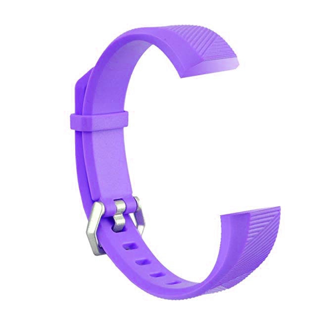 Fitbit Ace (Purple)를위한 어린이 실리콘 트휘트 워치 밴드