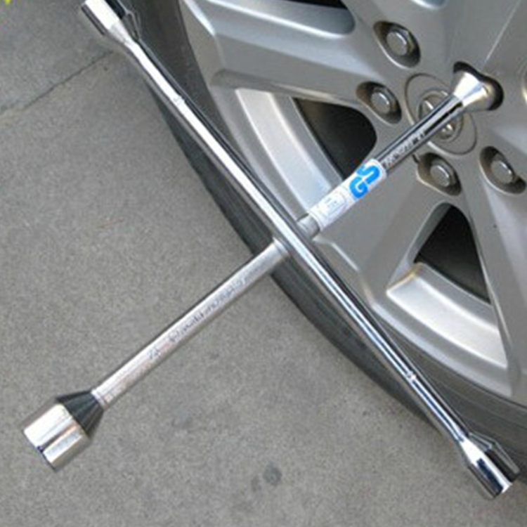 Compact Universal Tire Iron Lug Wrench with 17mm 19mm 21mm 23mm Socket ...