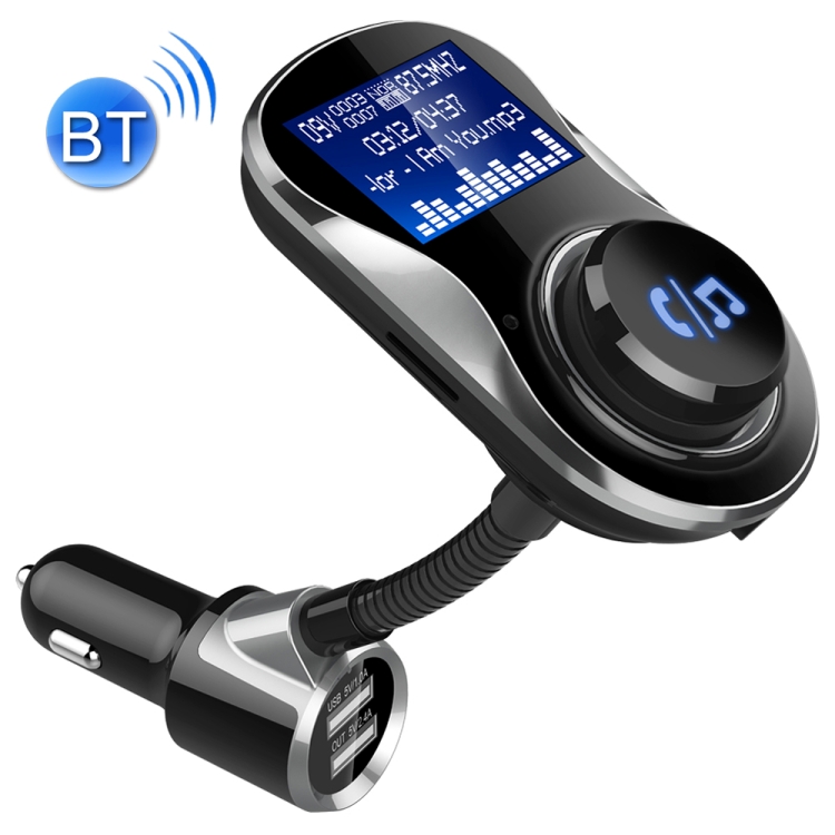 Bc26 14 인치 Lcd 화면 차량용 블루투스 41 Edr 핸즈프리 라디오 Fm 송신기 5v 34a 듀얼 Usb 포트 차량용 충전기 Tf 카드 및 마이크 및 U