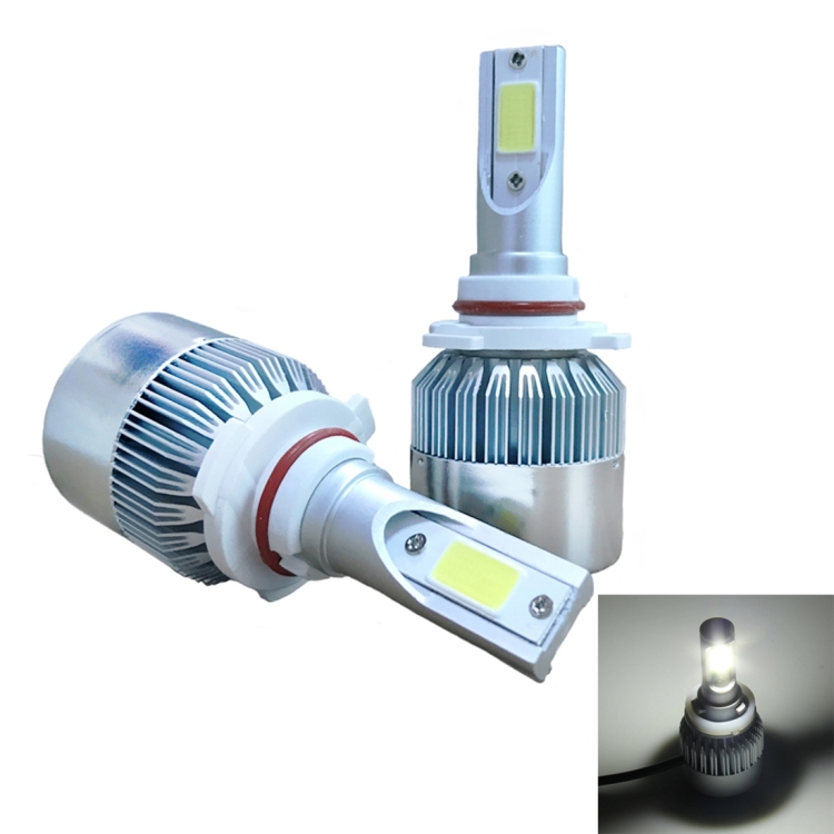 2 PCS C9 9005 18W 1800LM 6000K กันน้ำ IP68 ไฟหน้ารถยนต์ LED อัตโนมัติ ...