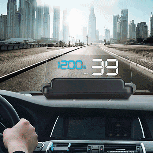 T900 Car GPS HUD Virtual HD Reflection Board Head-up Display, Speed ...