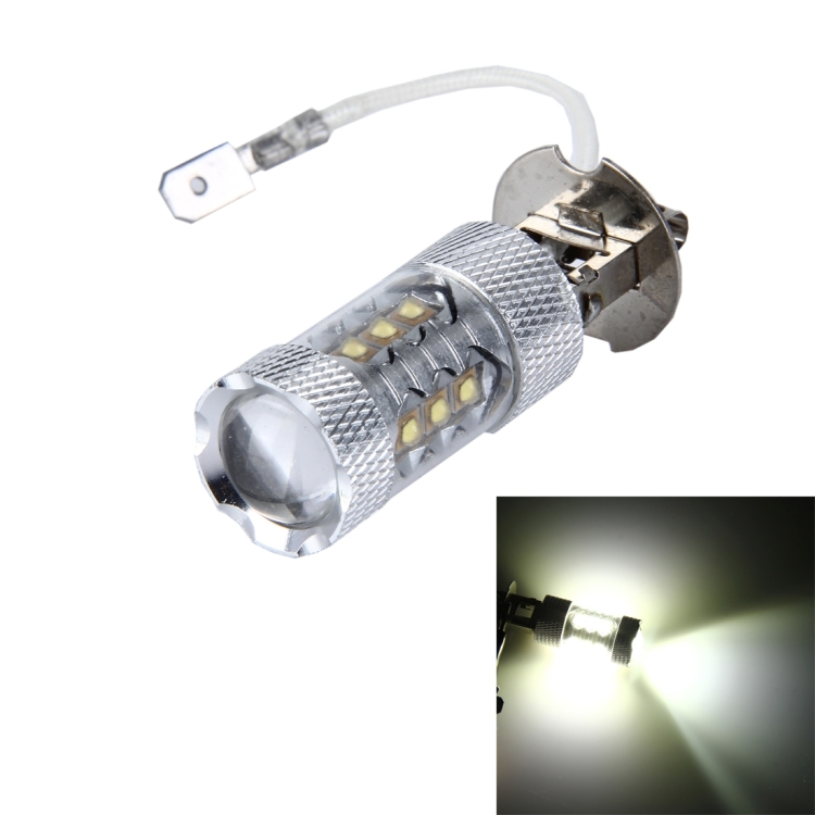 H3 80W 800LM 6000K 16-3535-LEDs ไฟตัดหมอกรถยนต์ DC 12-24V (แสงสีขาว)